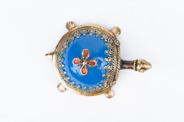 Dharohar Craft Colourful Turtle made through dhokra process - Dharoharcraft